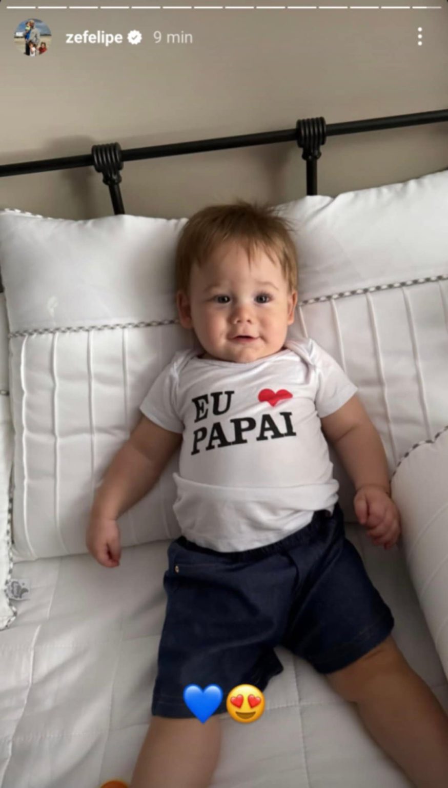 Zé Felipe encanta ao mostrar clique fofinho do filho com Virginia