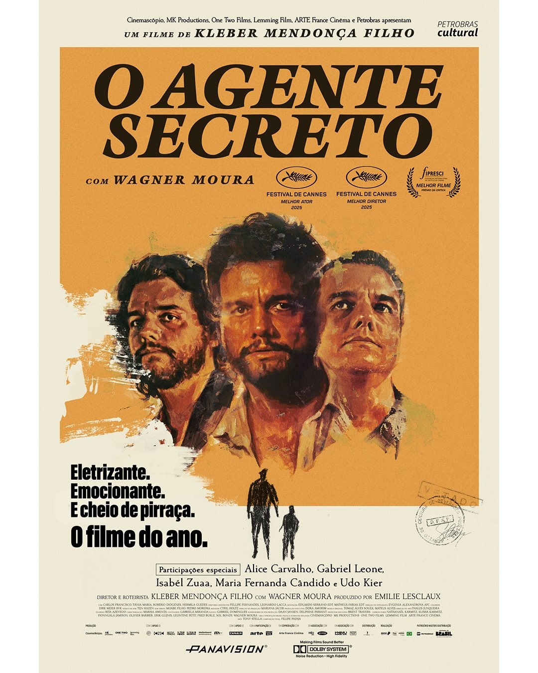 'O Agente Secreto': pôster oficial do filme brasileiro cotado ao Oscar ...