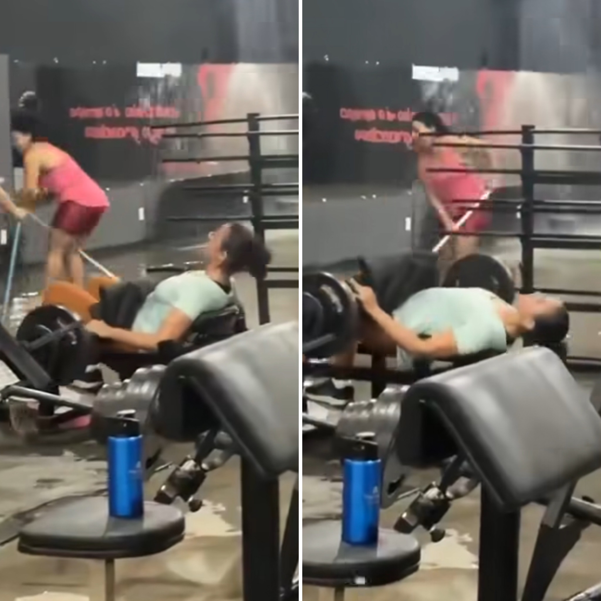 Sem desculpas! Aluna ignora alagamento em academia na Bahia e viraliza ao manter treino na água ...