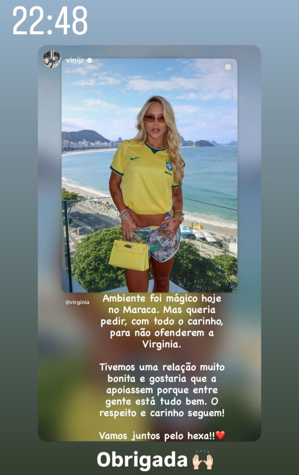 Após vaias no Maracanã, Vini Jr. pede respeito a Virginia Fonseca | Alô ...